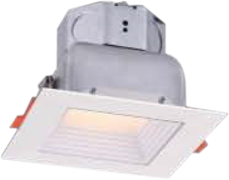 Square Veloce LED Baffle Recess Downlight - LEDGEEKS